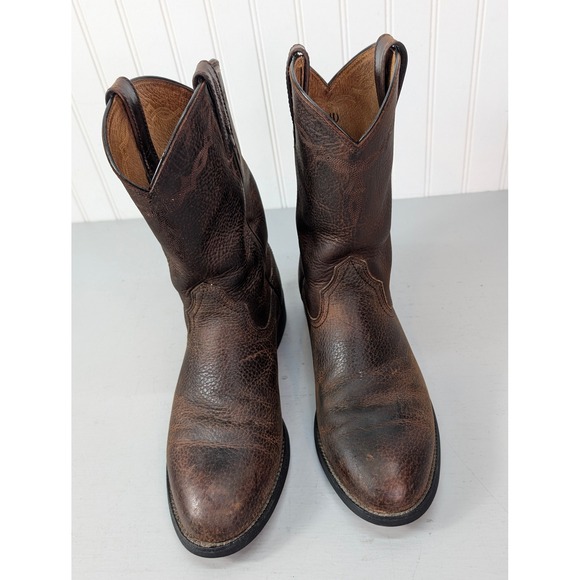 Ariat | Shoes | Ariat Mens Brown Leather Cowboy Boots 35524 Size 5 D ...